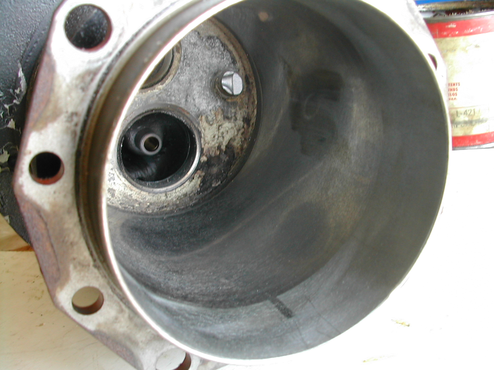 This is what inside one of the chromed cylinders looks like.